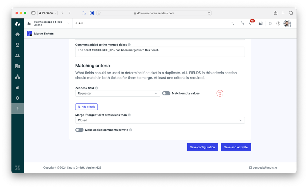 Handling duplicate tickets