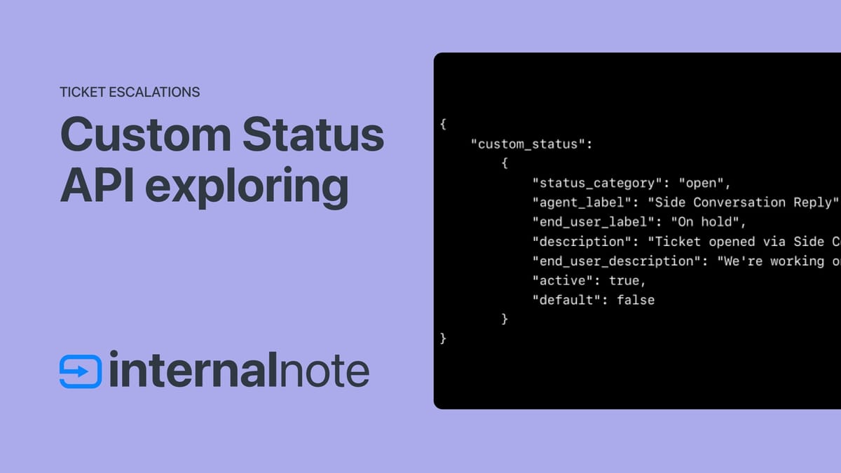 Custom Ticket Status API exploring