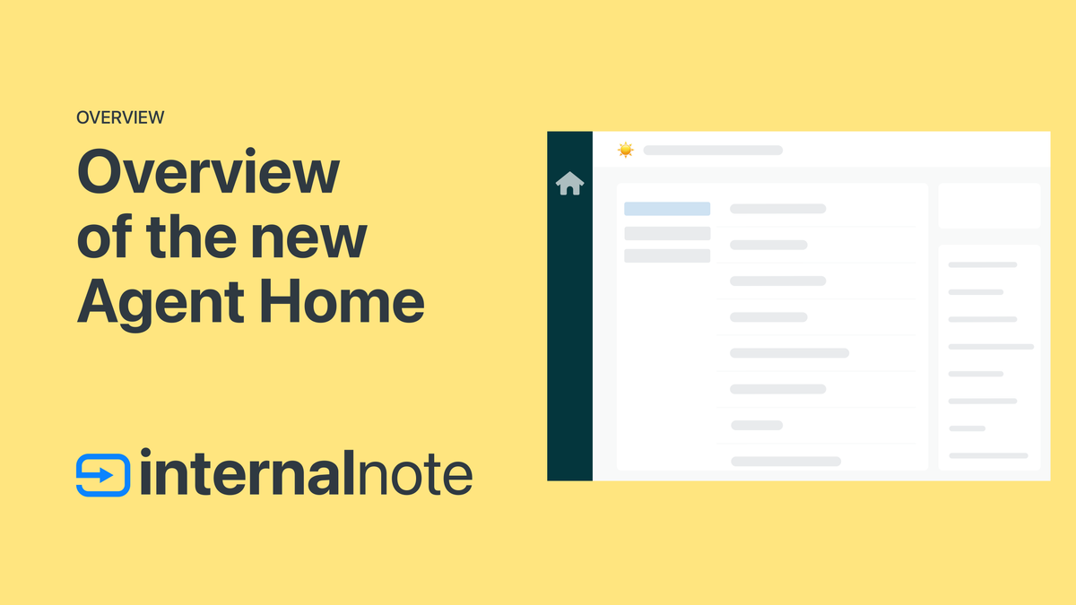 Preview of the new Agent Home