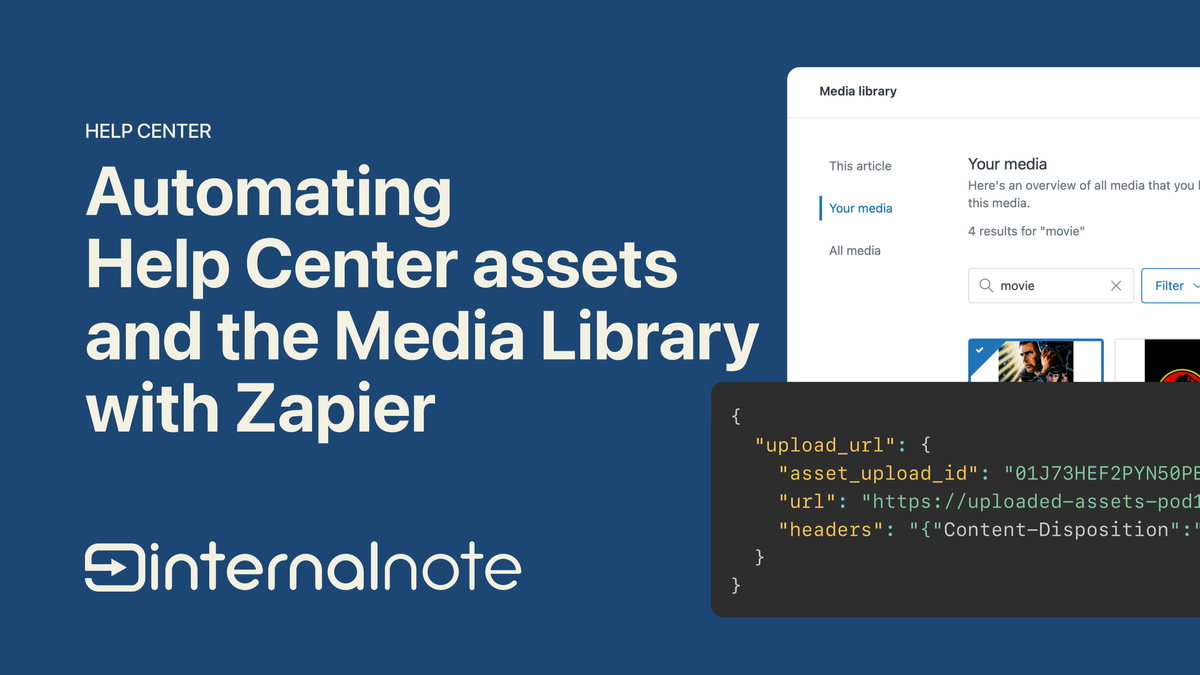 Automating article attachments with the Guide Media API and Zapier