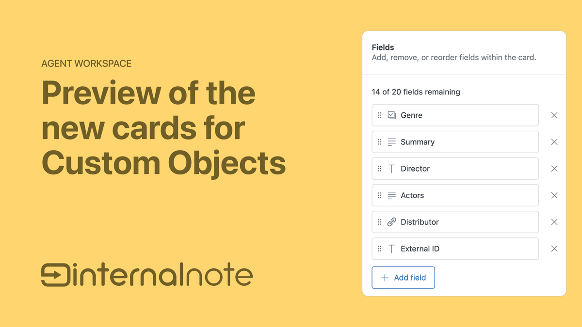 Preview of the new cards for Custom Objects