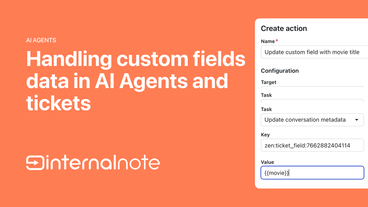Working with custom fields in Zendesk Messaging and AI Agents