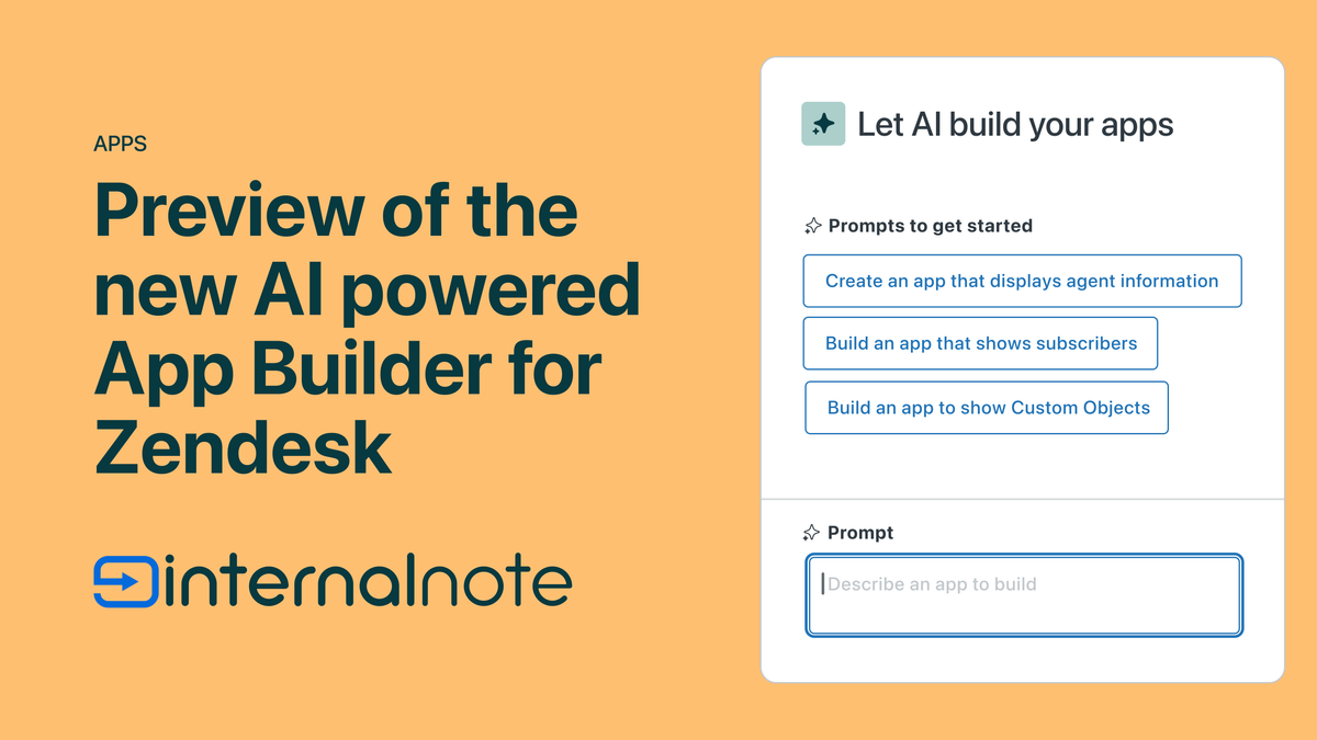Preview of the new App Builder for Zendesk