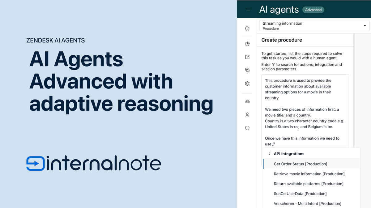 Zendesk Agentic AI Agent with adaptive reasoning
