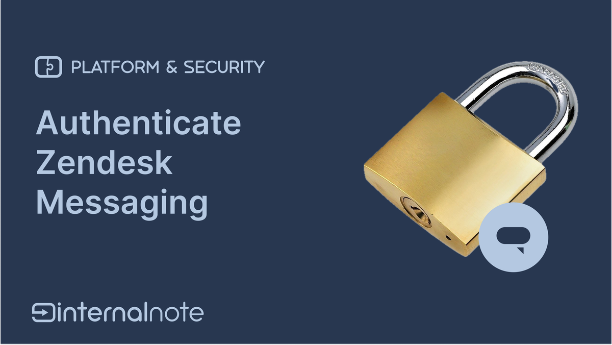 Authenticate Zendesk Messaging