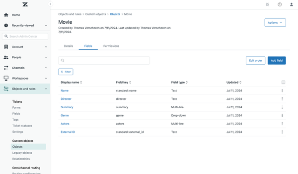Custom Object Placeholders and Object Triggers in Zendesk